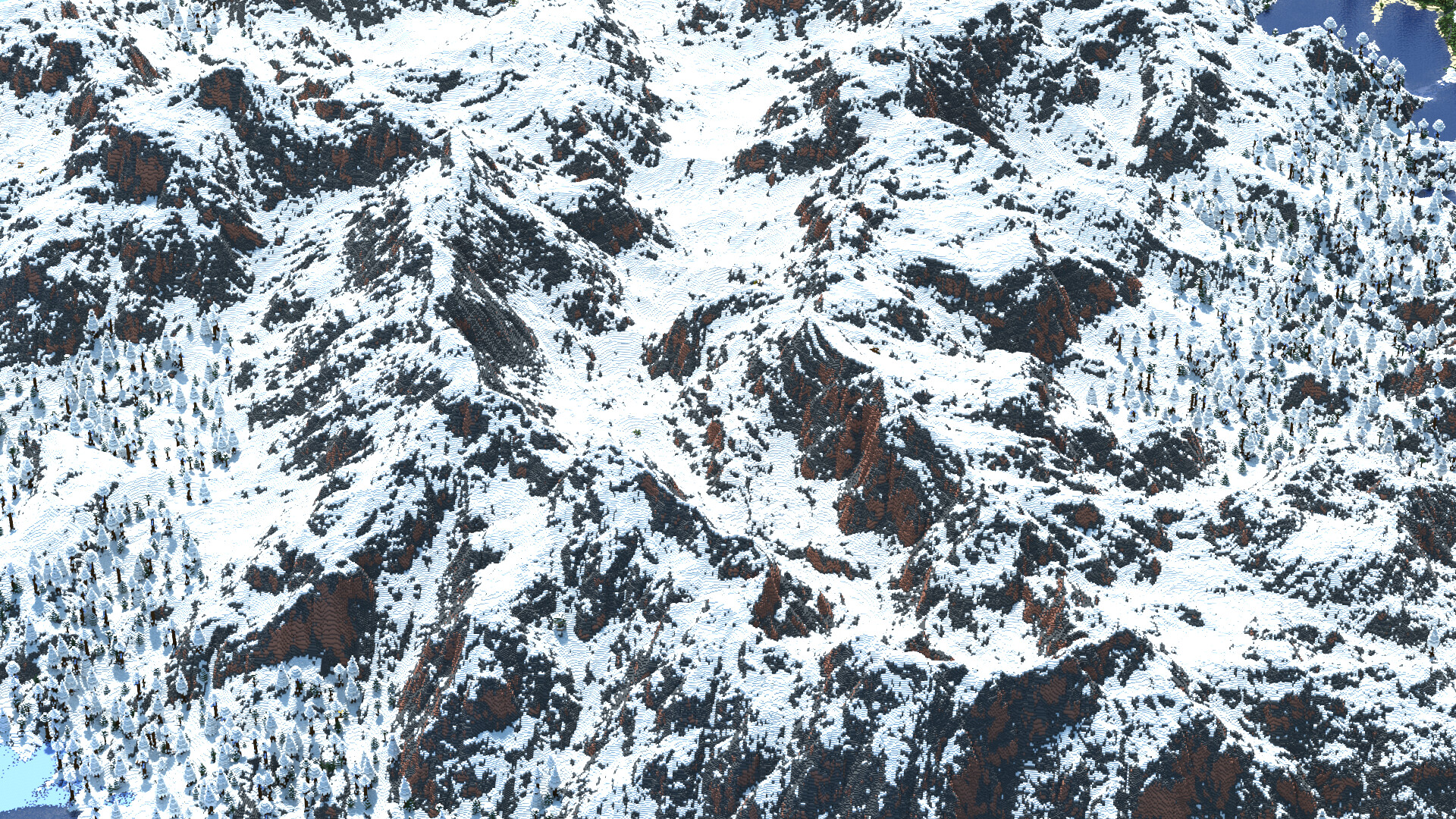 4000x4000 Multibiome Terrain (No Download) Minecraft Map