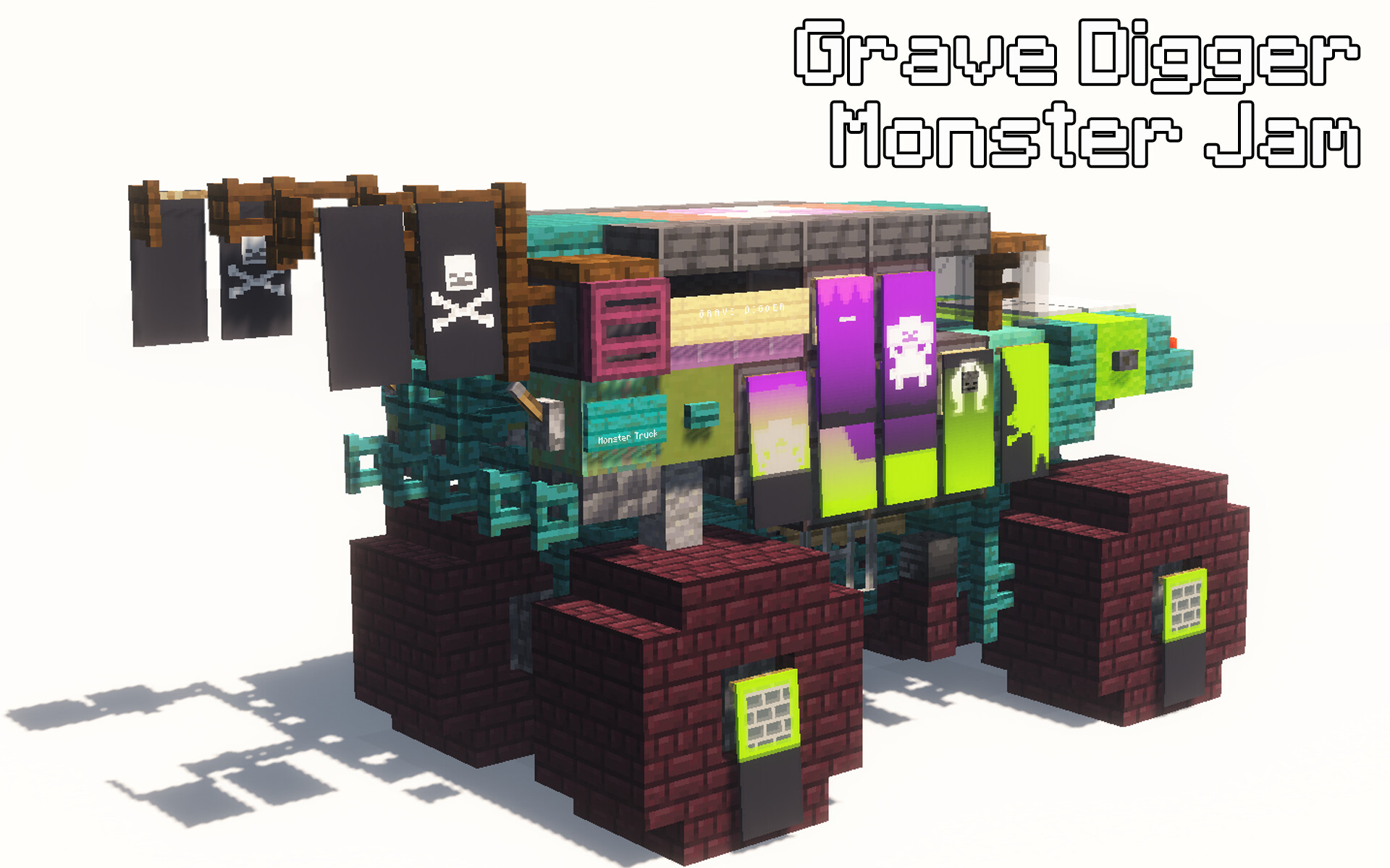 Grave Digger Monster Jam Minecraft Map