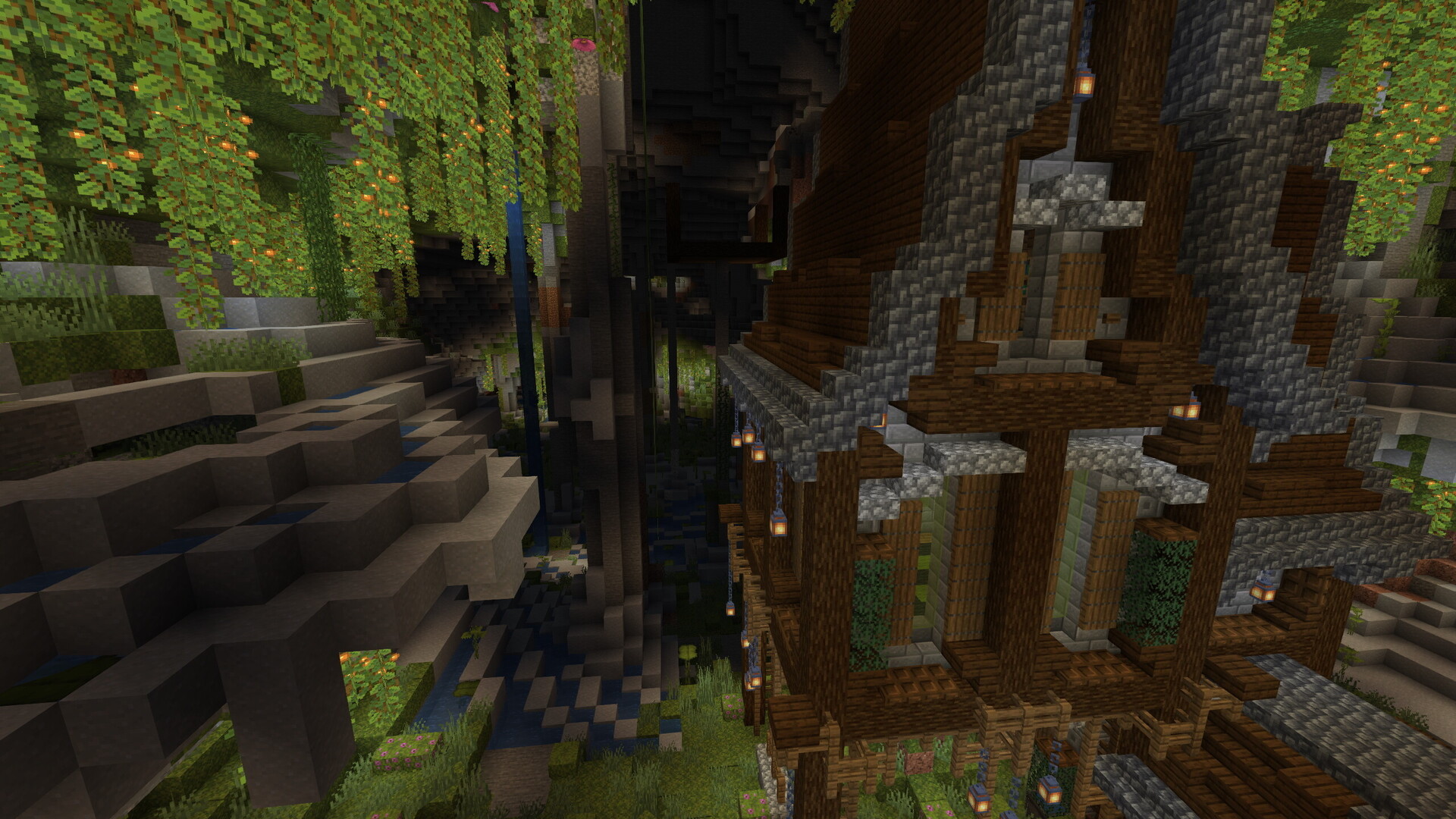 Lush Cave House Minecraft Map