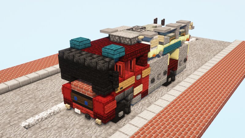 Oxfordshire Fire and Rescue 2004 Volvo FL220 Fire Engine Minecraft Map