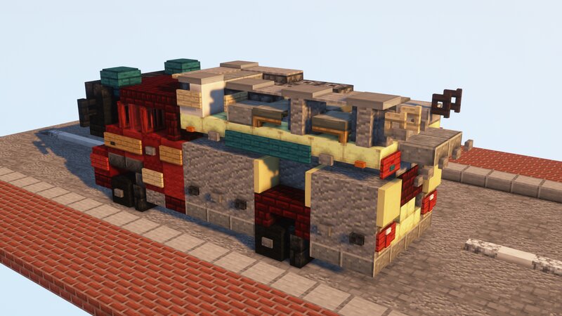 Oxfordshire Fire and Rescue 2004 Volvo FL220 Fire Engine Minecraft Map