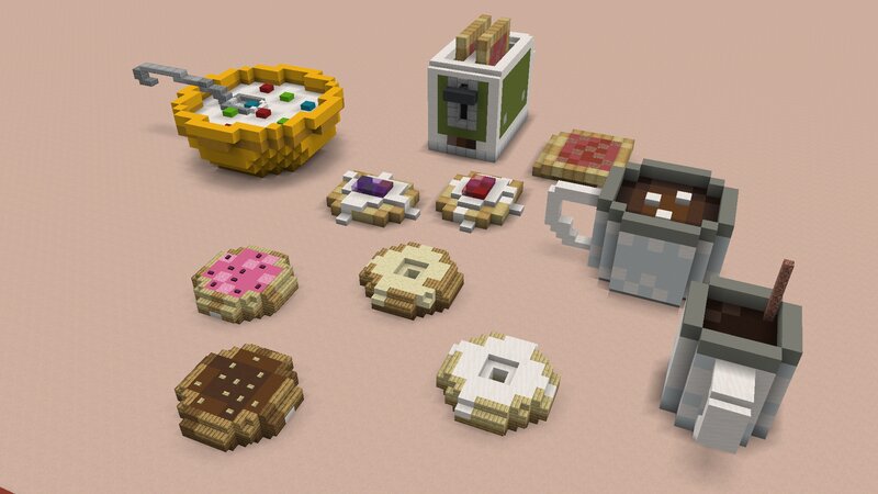 Sweet Breakfast Foods Minecraft Map