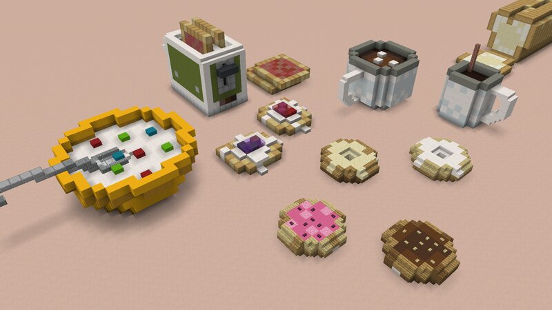 Sweet Breakfast Foods Minecraft Map