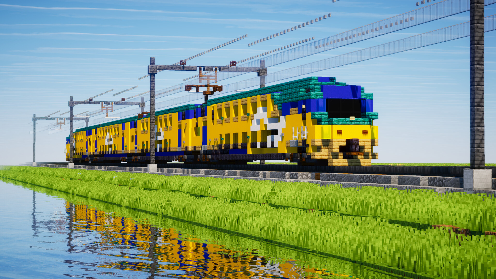 NS VIRM Train Netherlands Diorama Minecraft Map