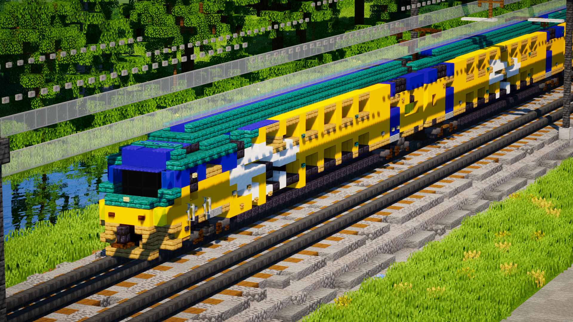NS VIRM Train Netherlands Diorama Minecraft Map