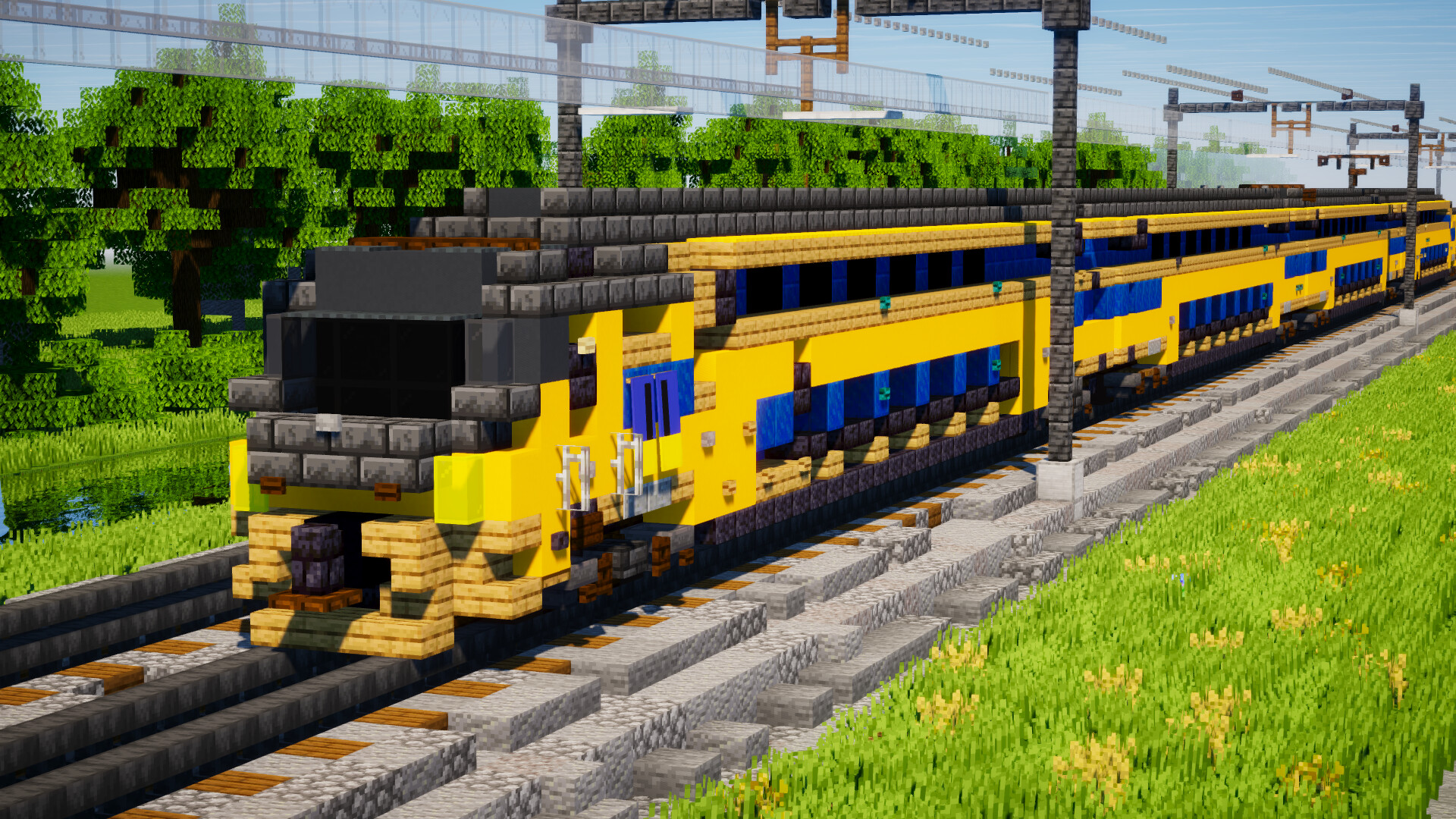 NS VIRM Train Netherlands Diorama Minecraft Map