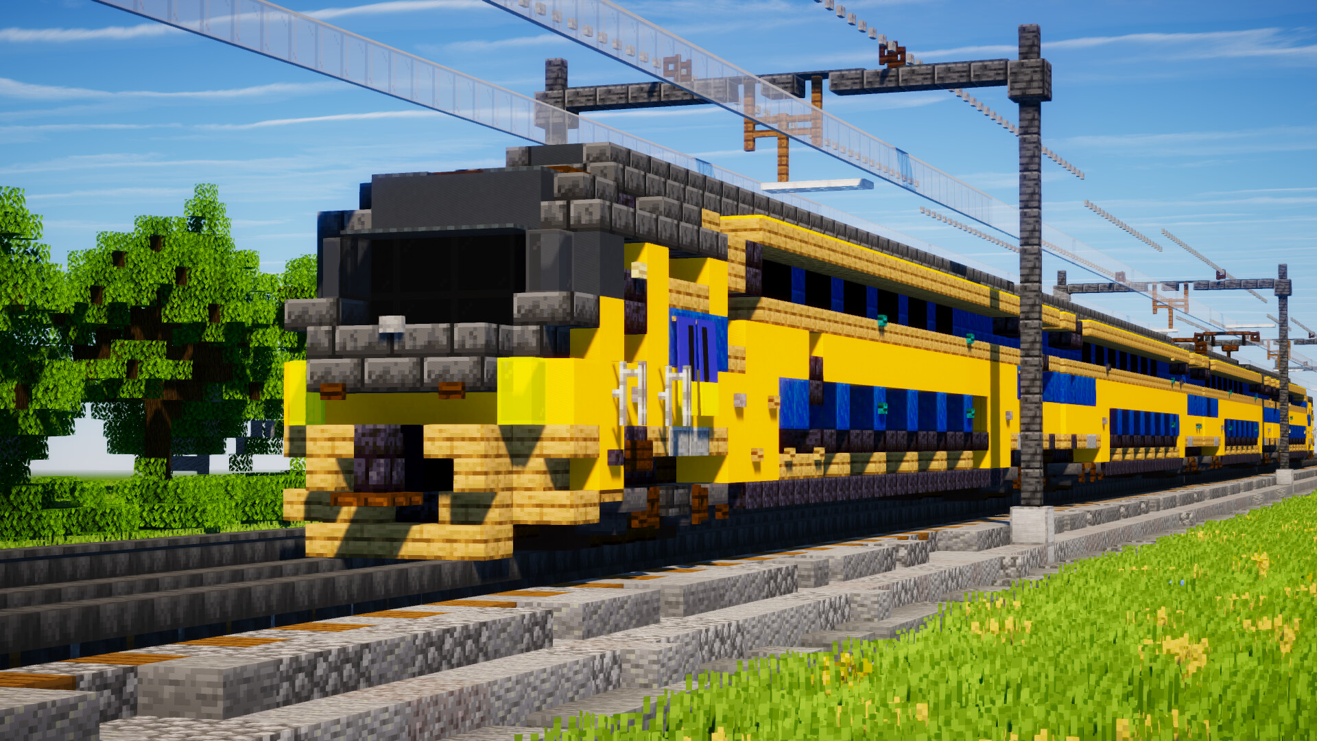 NS VIRM Train Netherlands Diorama Minecraft Map