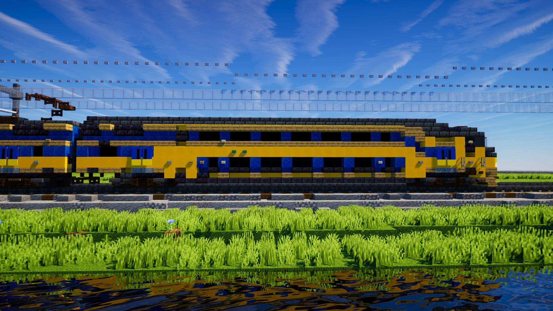 NS VIRM Train Netherlands Diorama Minecraft Map