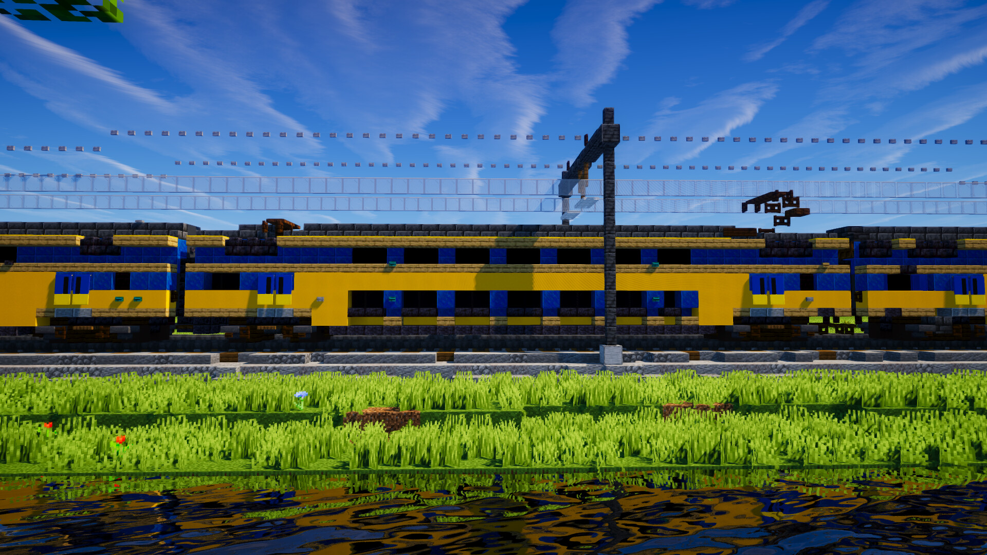 NS VIRM Train Netherlands Diorama Minecraft Map
