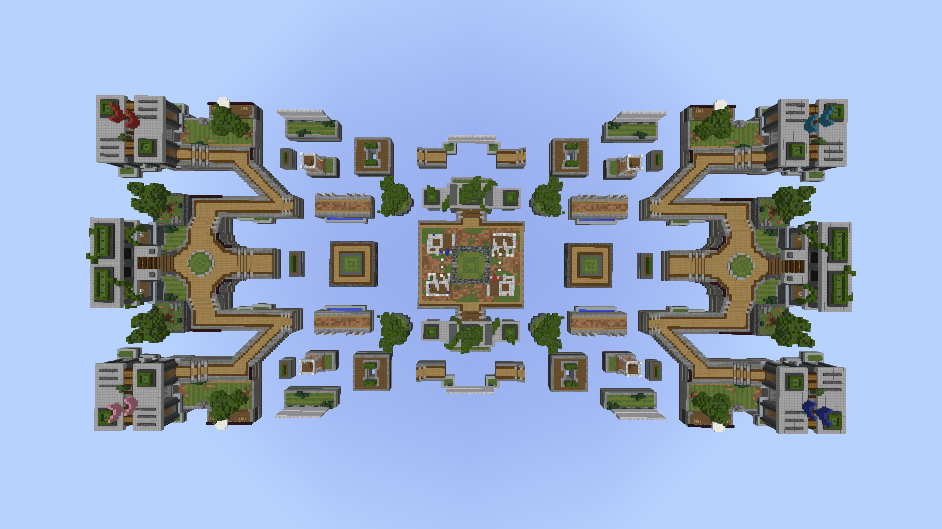 (1.8.9)(Capture The Wool, CTW) Play Field Minecraft Map