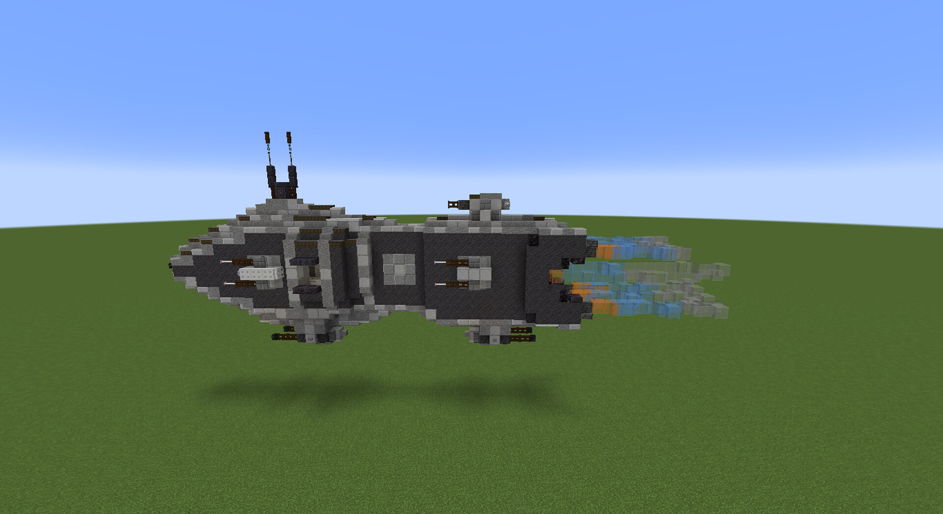 Knifejaw Corvette-Class Ship 1:1 Minecraft Map