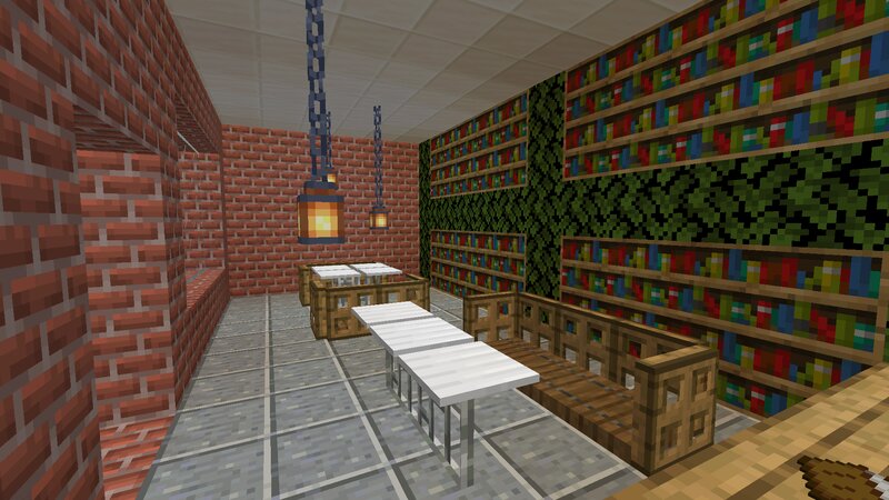 A small private library Minecraft Map