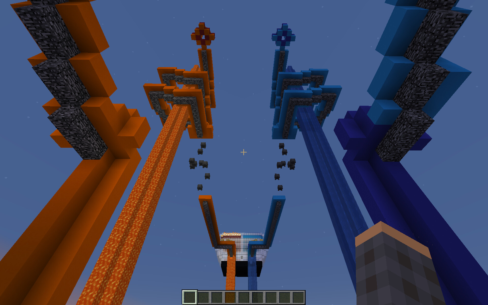 Fire & Water Lucky Block Race Minecraft Map