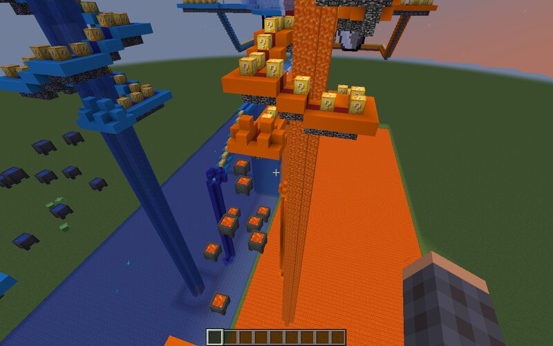 Fire & Water Lucky Block Race Minecraft Map