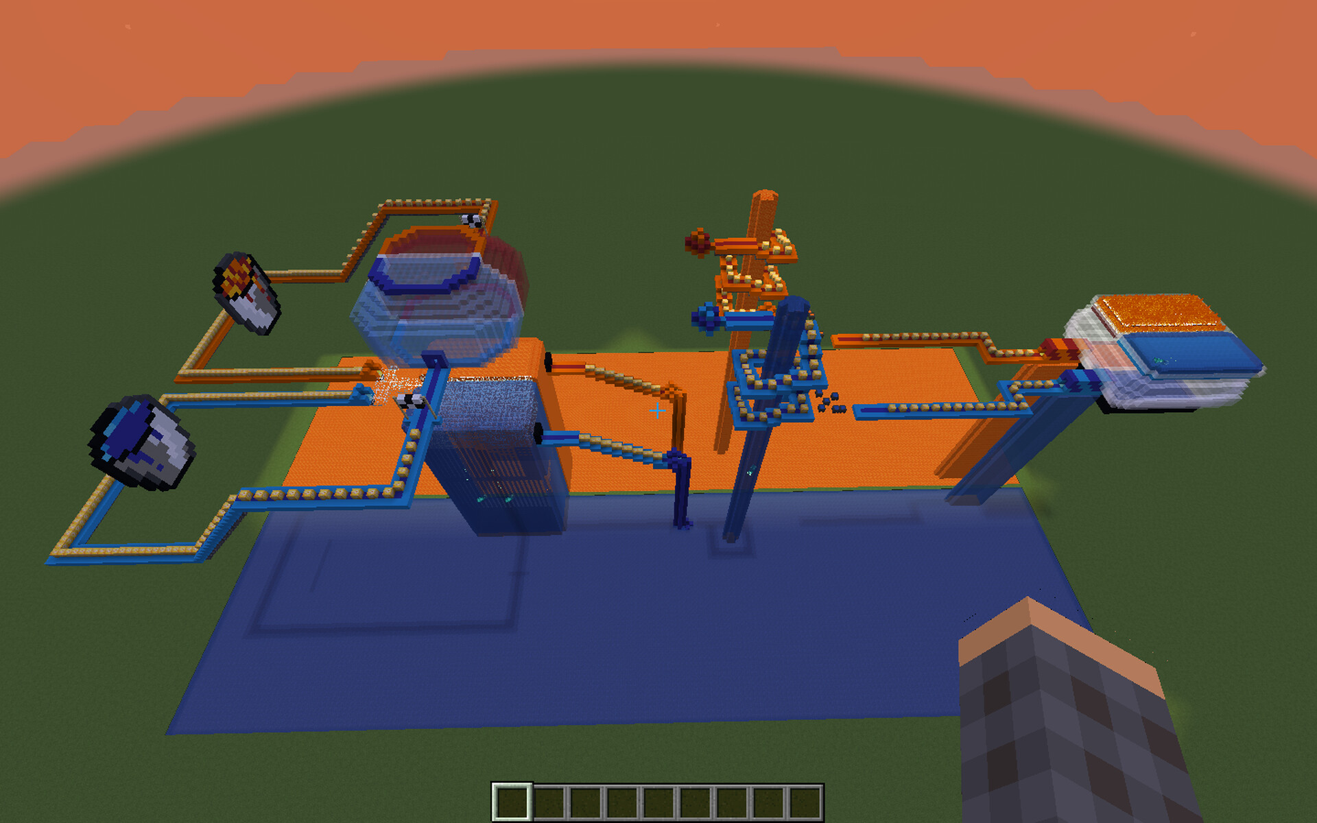 Fire & Water Lucky Block Race Minecraft Map