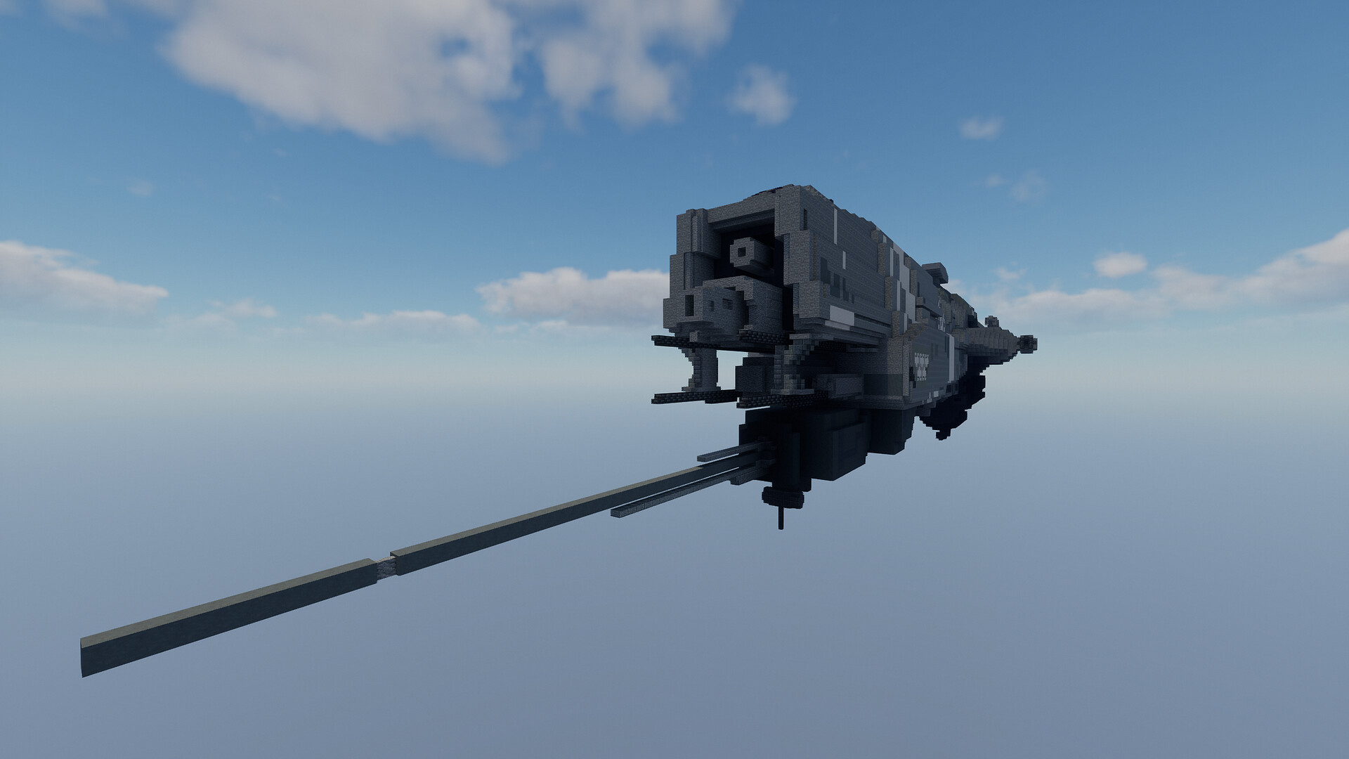 Halo UNSC Gladius Class Heavy Corvette Minecraft Map
