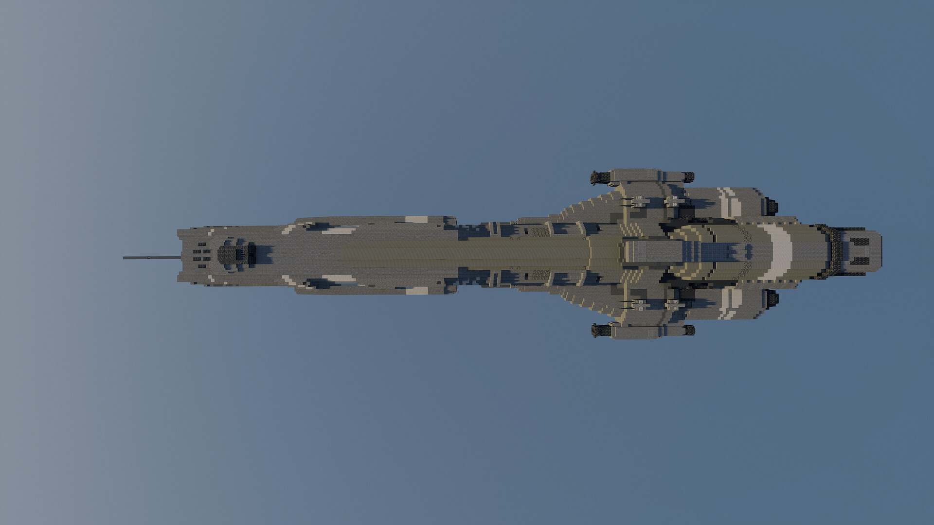 Halo UNSC Gladius Class Heavy Corvette Minecraft Map
