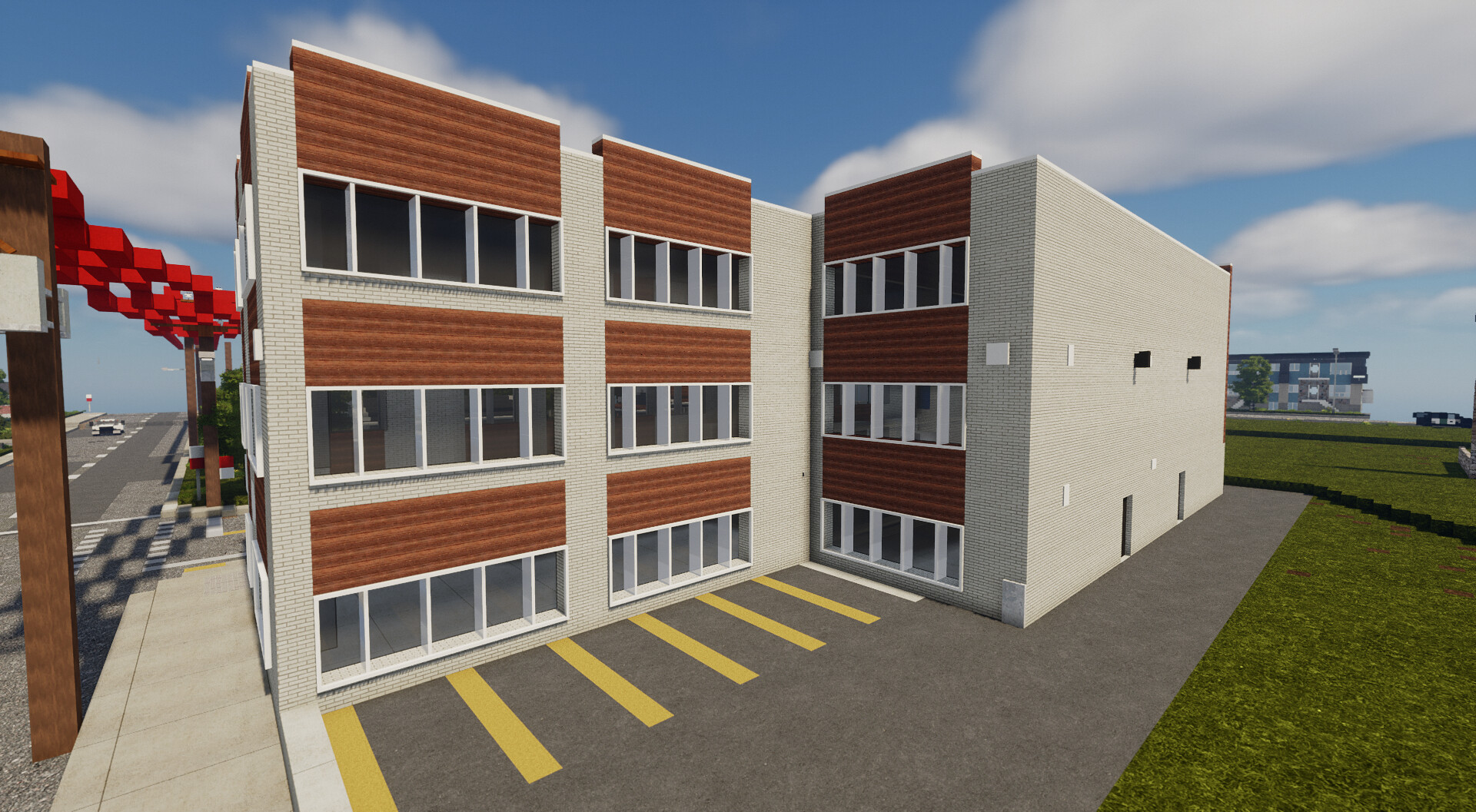 Small Realistic Canadian Office Building Minecraft Map