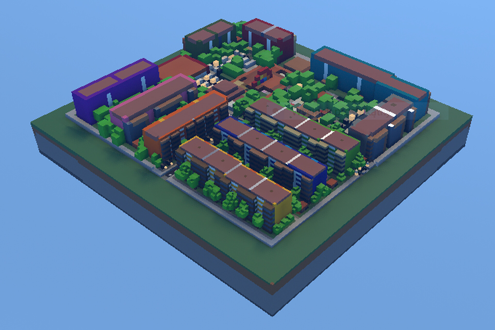 Eastern europe style district Minecraft Map