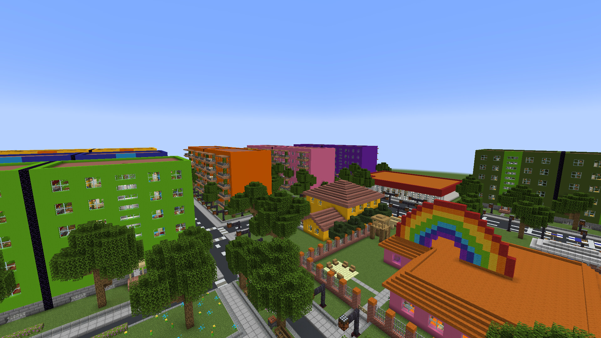 Eastern europe style district Minecraft Map