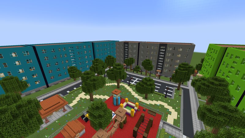 Eastern europe style district Minecraft Map