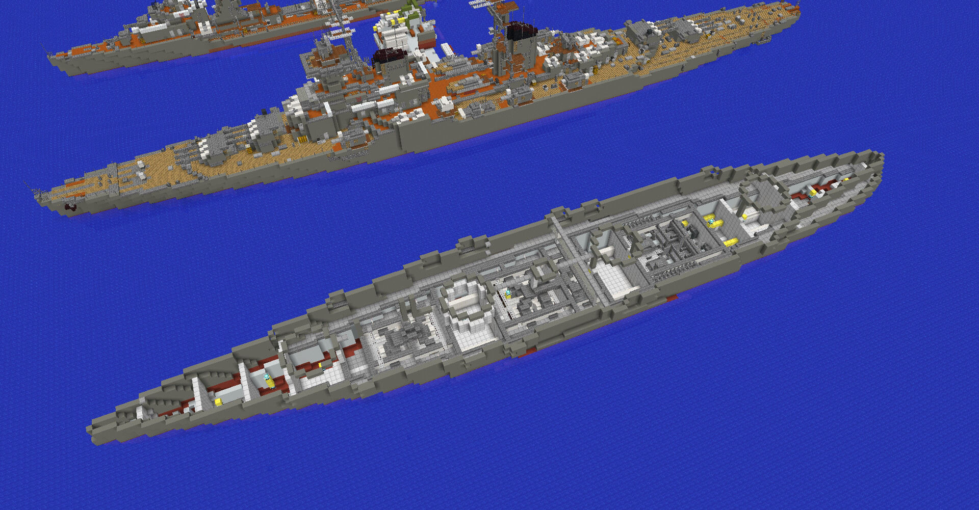 Battleship Gangut class Minecraft Map