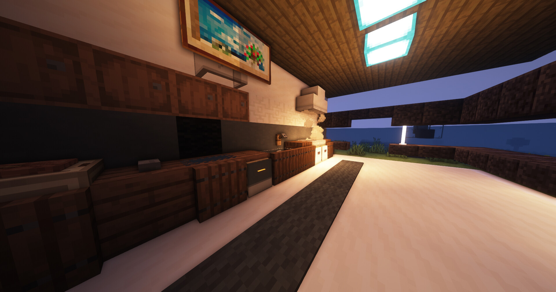Functional redstone kitchen Minecraft Map