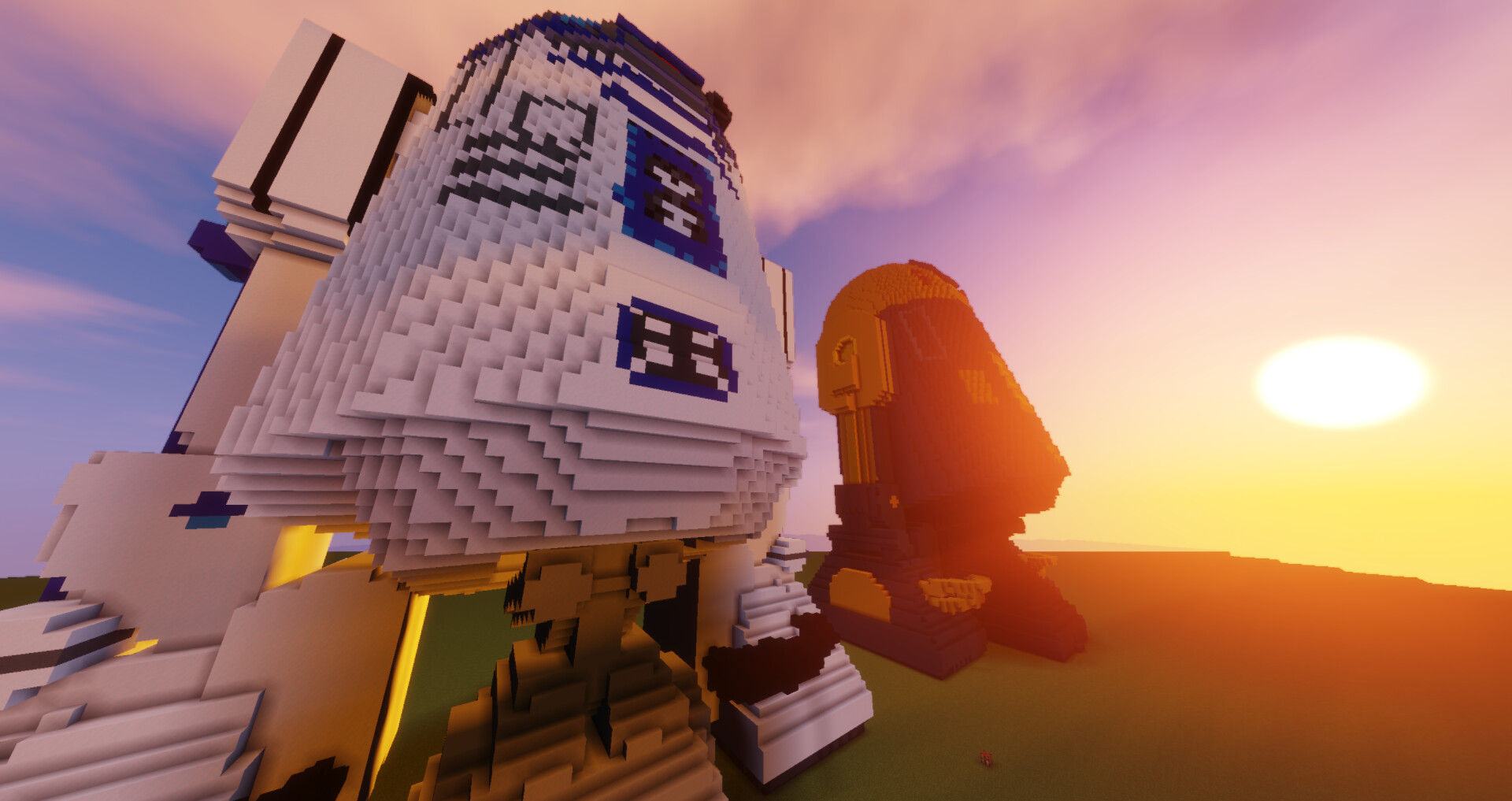 R2-D2 and R3-S6 Minecraft Map