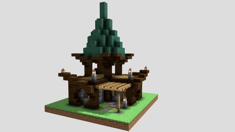 Japanese house SCHEM Minecraft Map