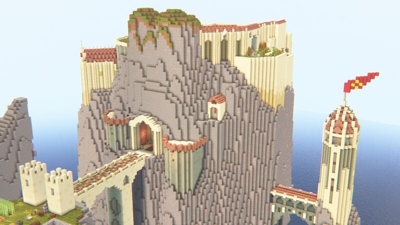 Casterly Rock from Game Of Thrones in minecraft Minecraft Map