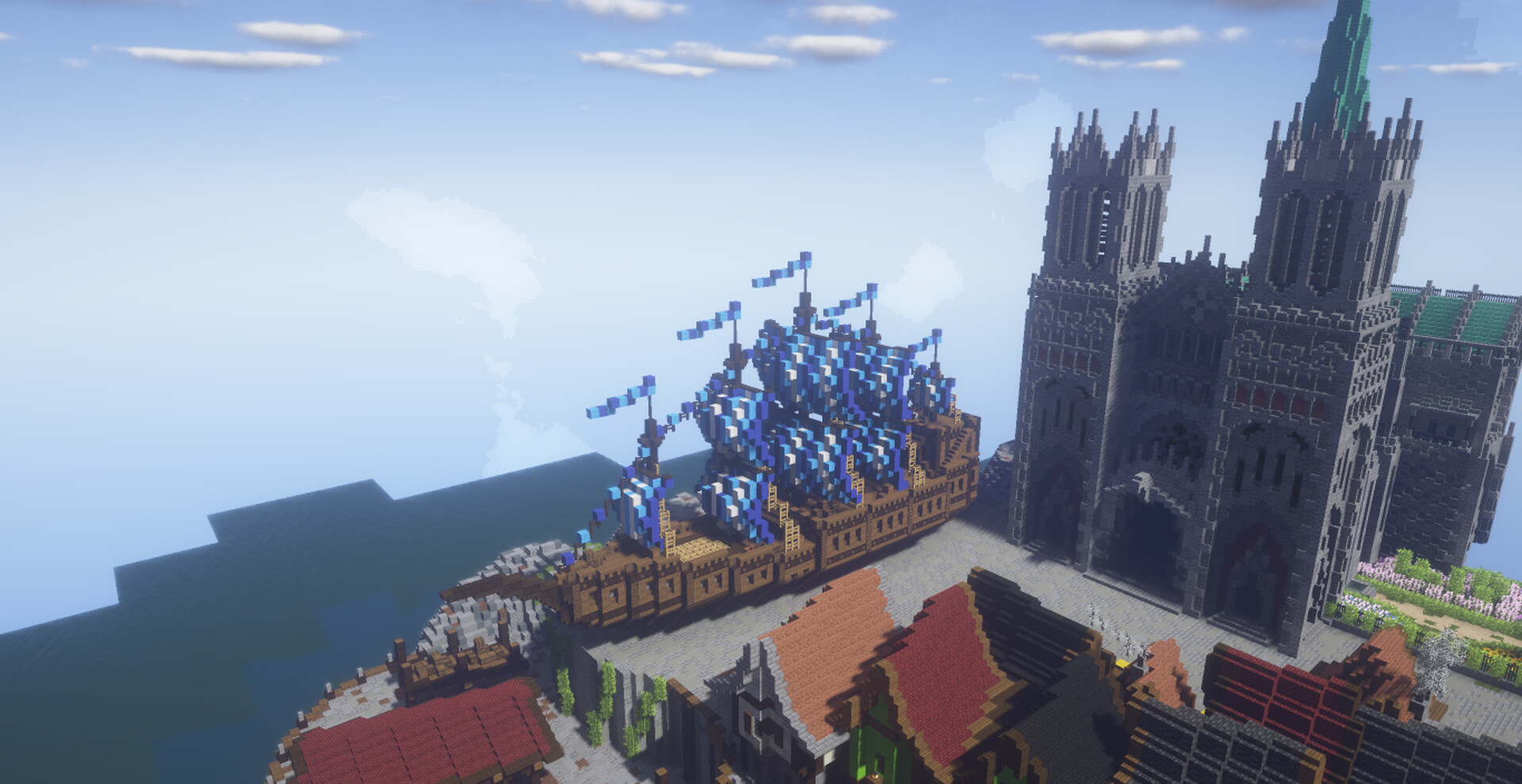 A Big Minecraft Medieval RP Boat ! (DOWNLOAD) Minecraft Map