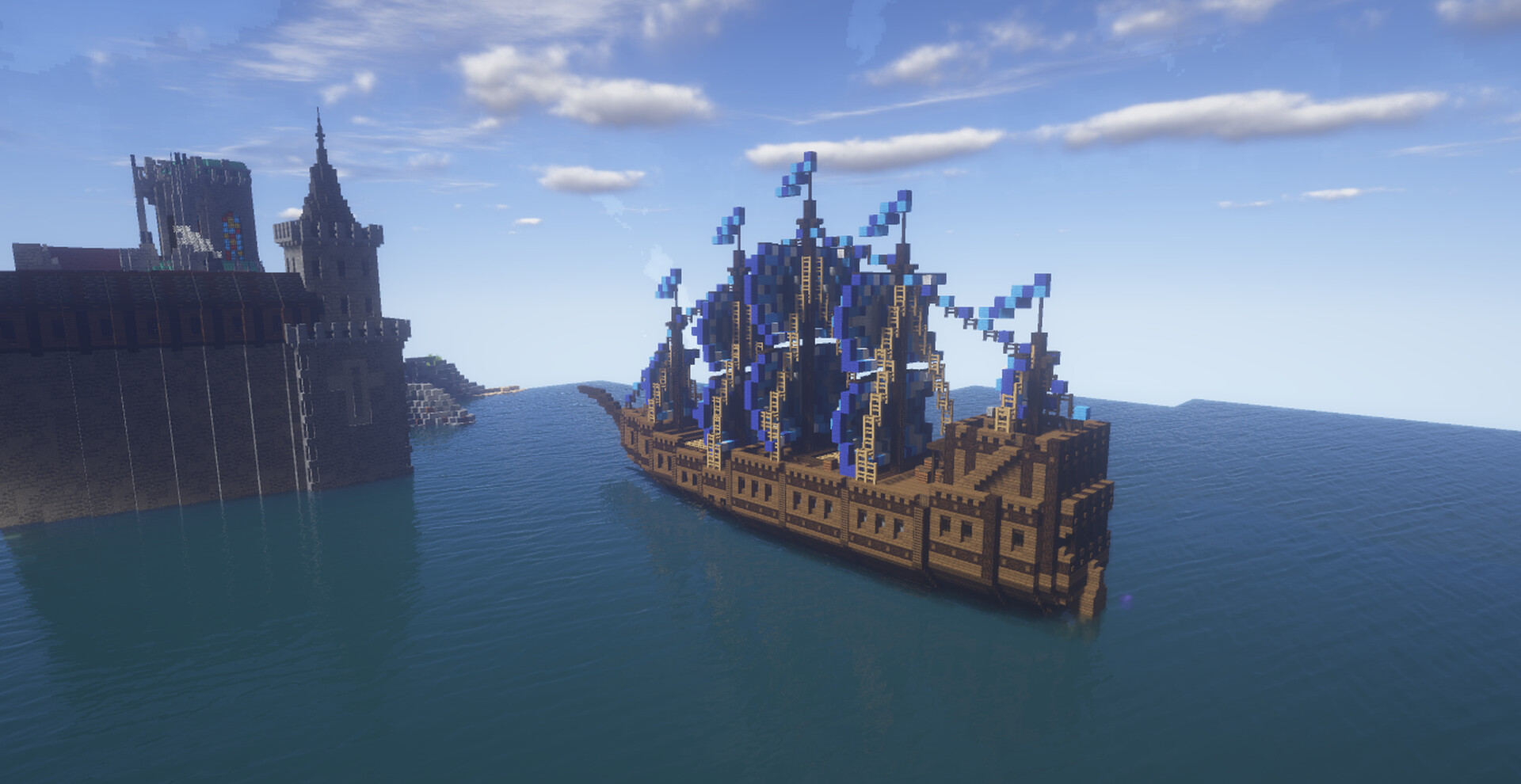 A Big Minecraft Medieval RP Boat ! (DOWNLOAD) Minecraft Map