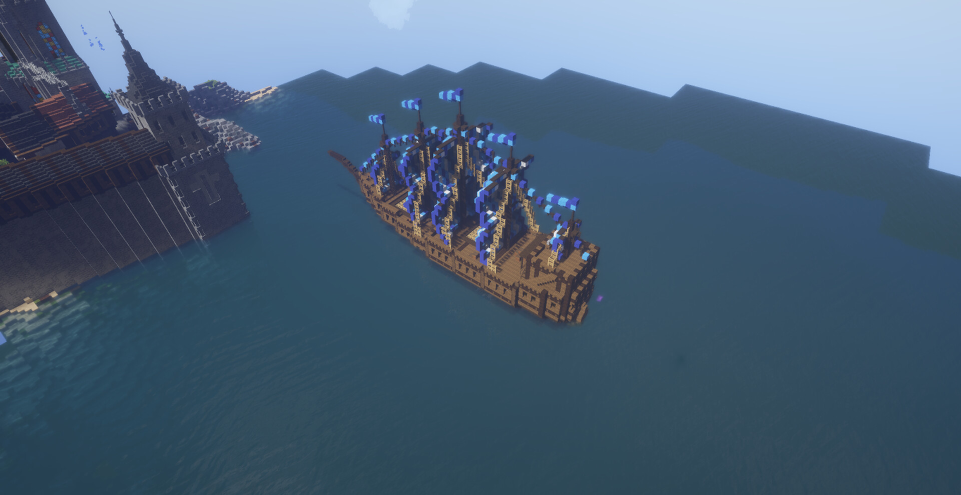 A Big Minecraft Medieval RP Boat ! (DOWNLOAD) Minecraft Map