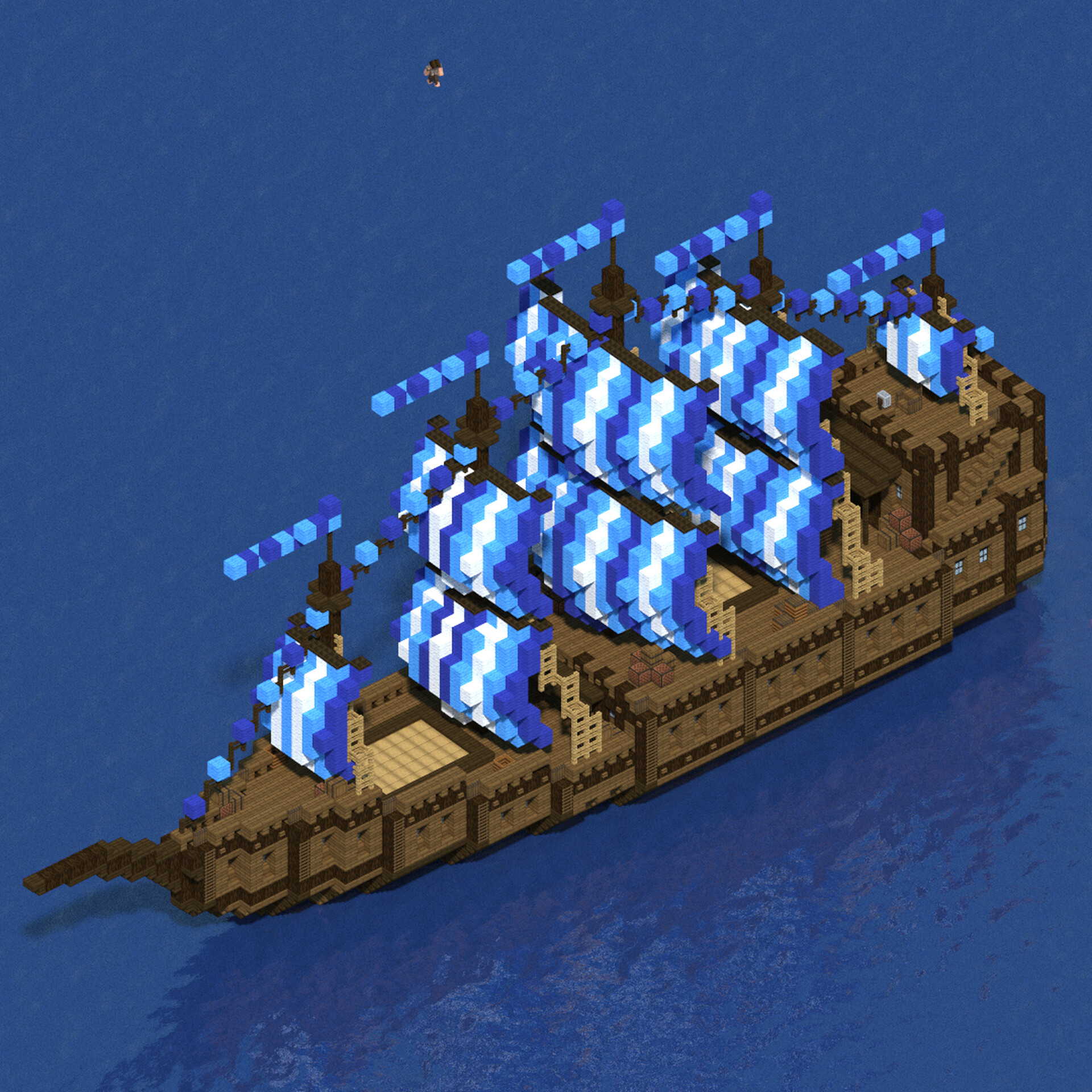 A Big Minecraft Medieval RP Boat ! (DOWNLOAD) Minecraft Map