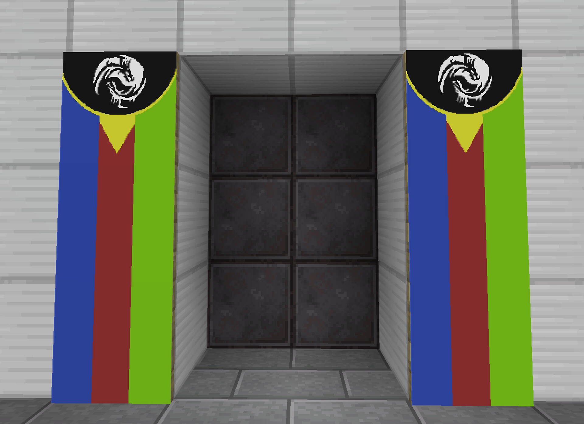 Dragon Cult Flag Map Art (entirely wool) Minecraft Map