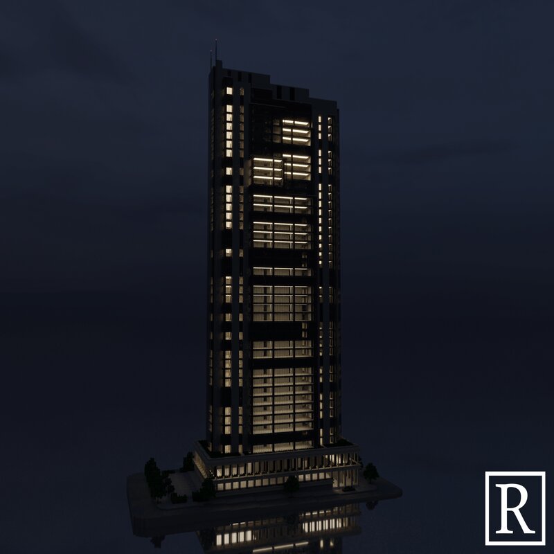 Skyscraper 1, Reven Tower / Toronto Minecraft Map