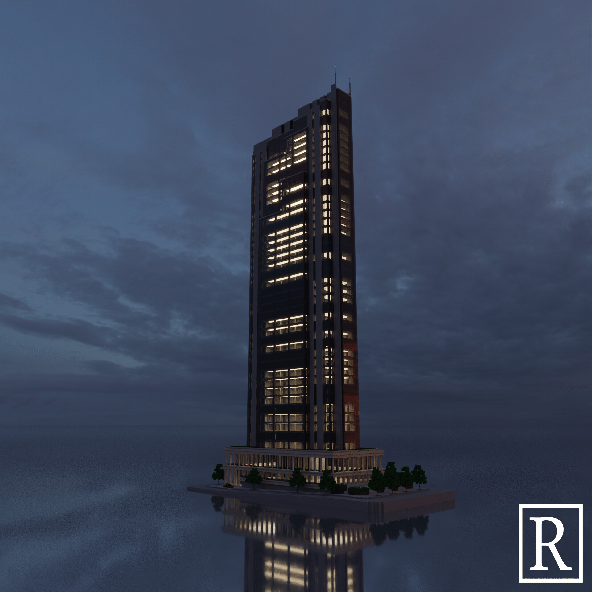 Skyscraper 1, Reven Tower / Toronto Minecraft Map