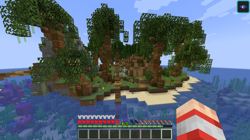 Tropical Paradise Island Entrant : Tomtie Minecraft Map