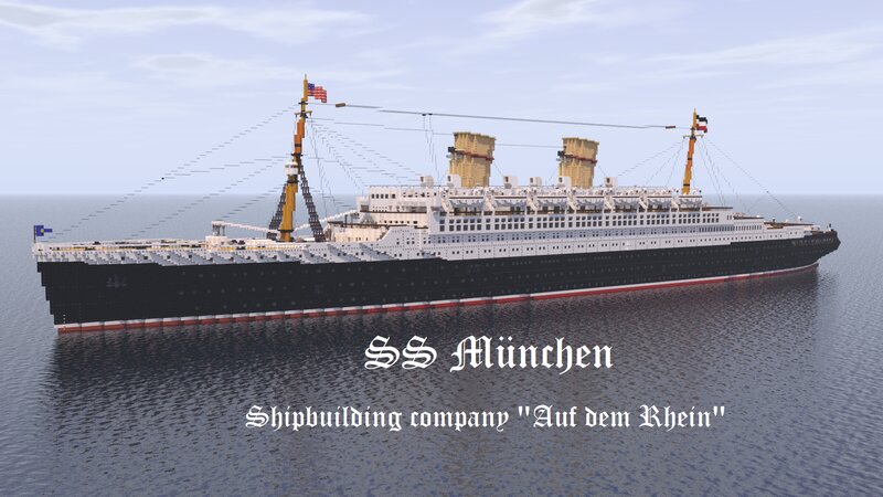 Ocean liner SS München Minecraft Map