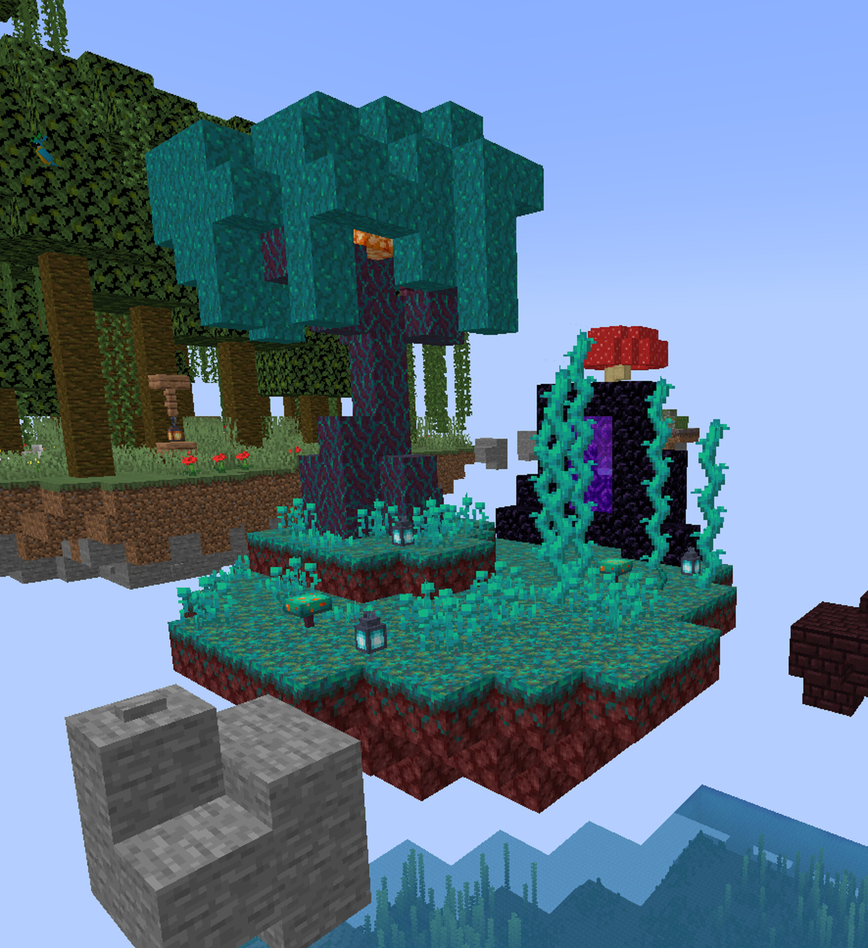 the average the j enjoyer's floating isles Minecraft Map