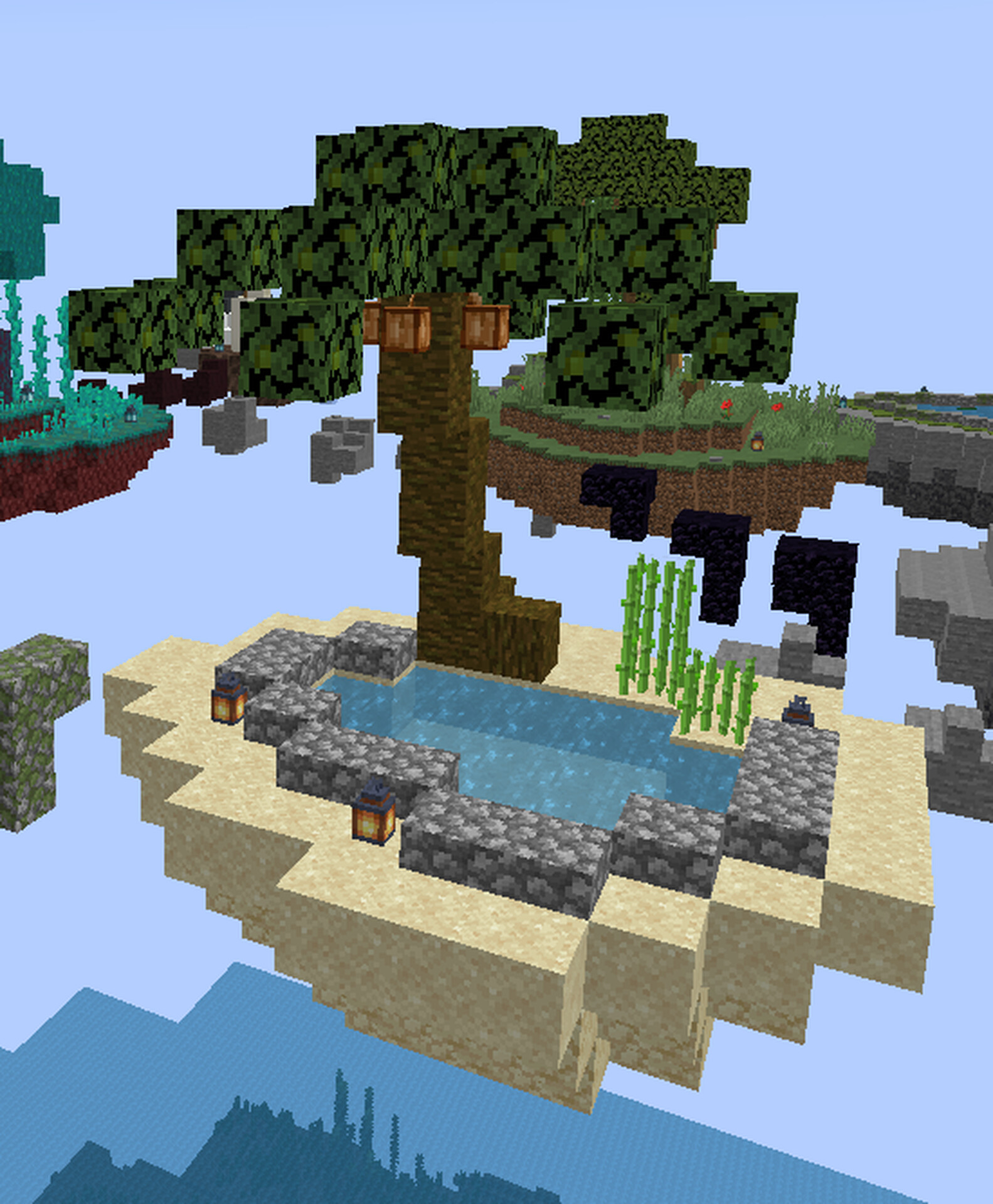 the average the j enjoyer's floating isles Minecraft Map