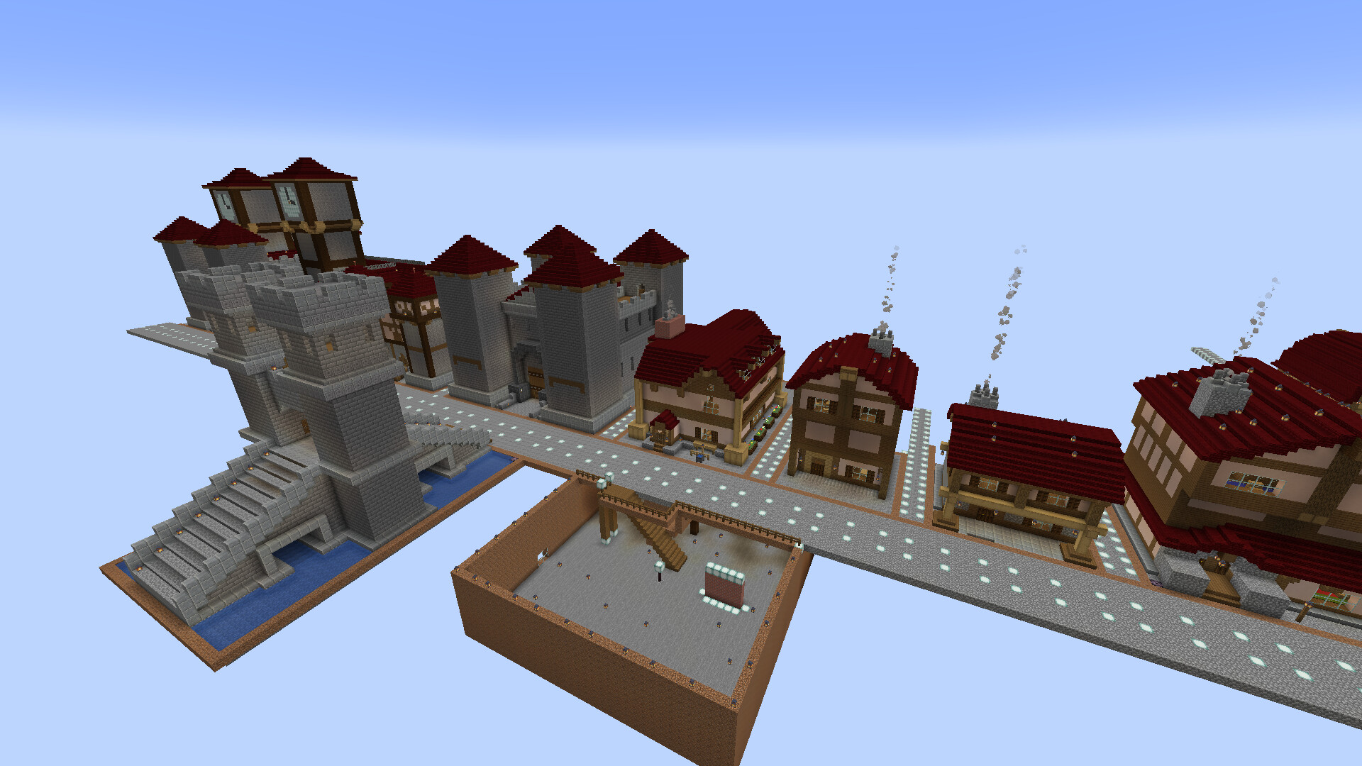 Warcraft : map of Alliance's Buildings Minecraft Map