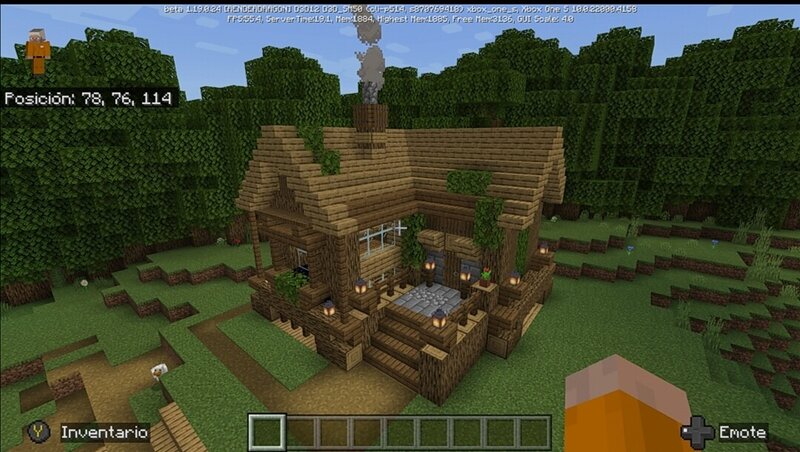 Cabaña y su pueblo Minecraft Map
