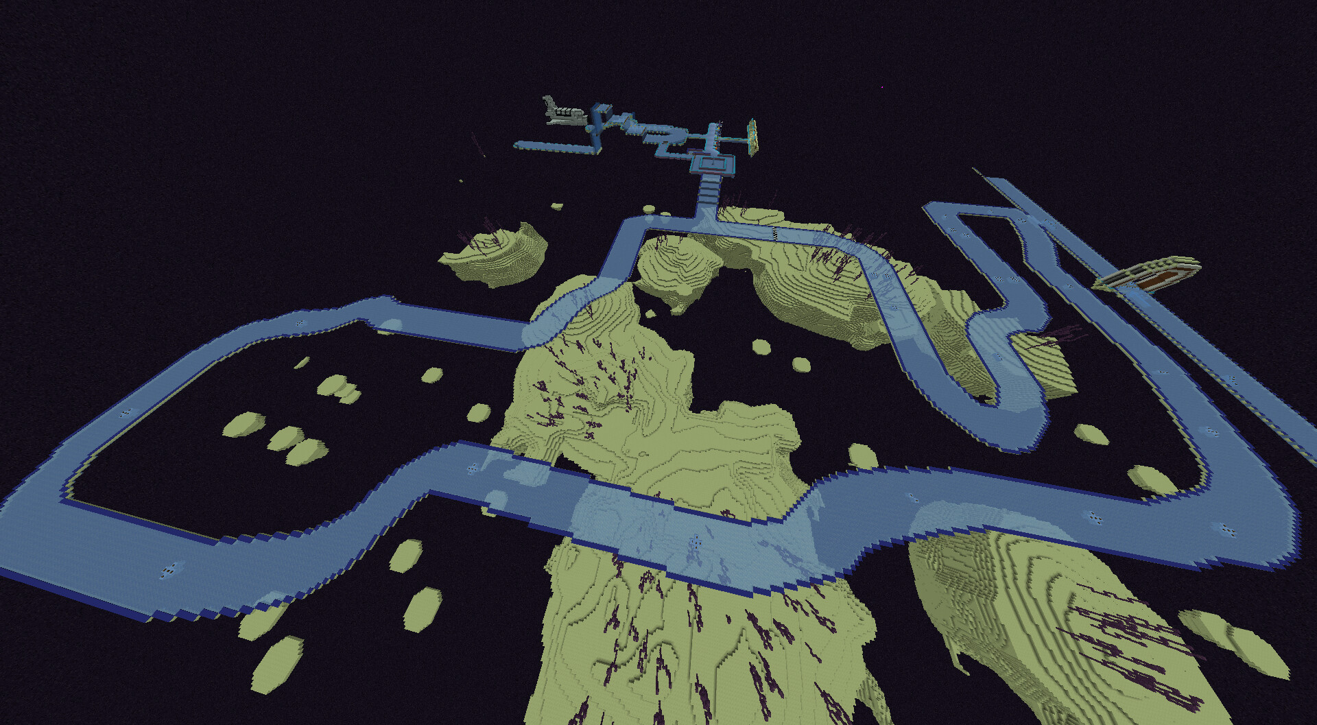 Ice racing track 3 in 1 Minecraft Map