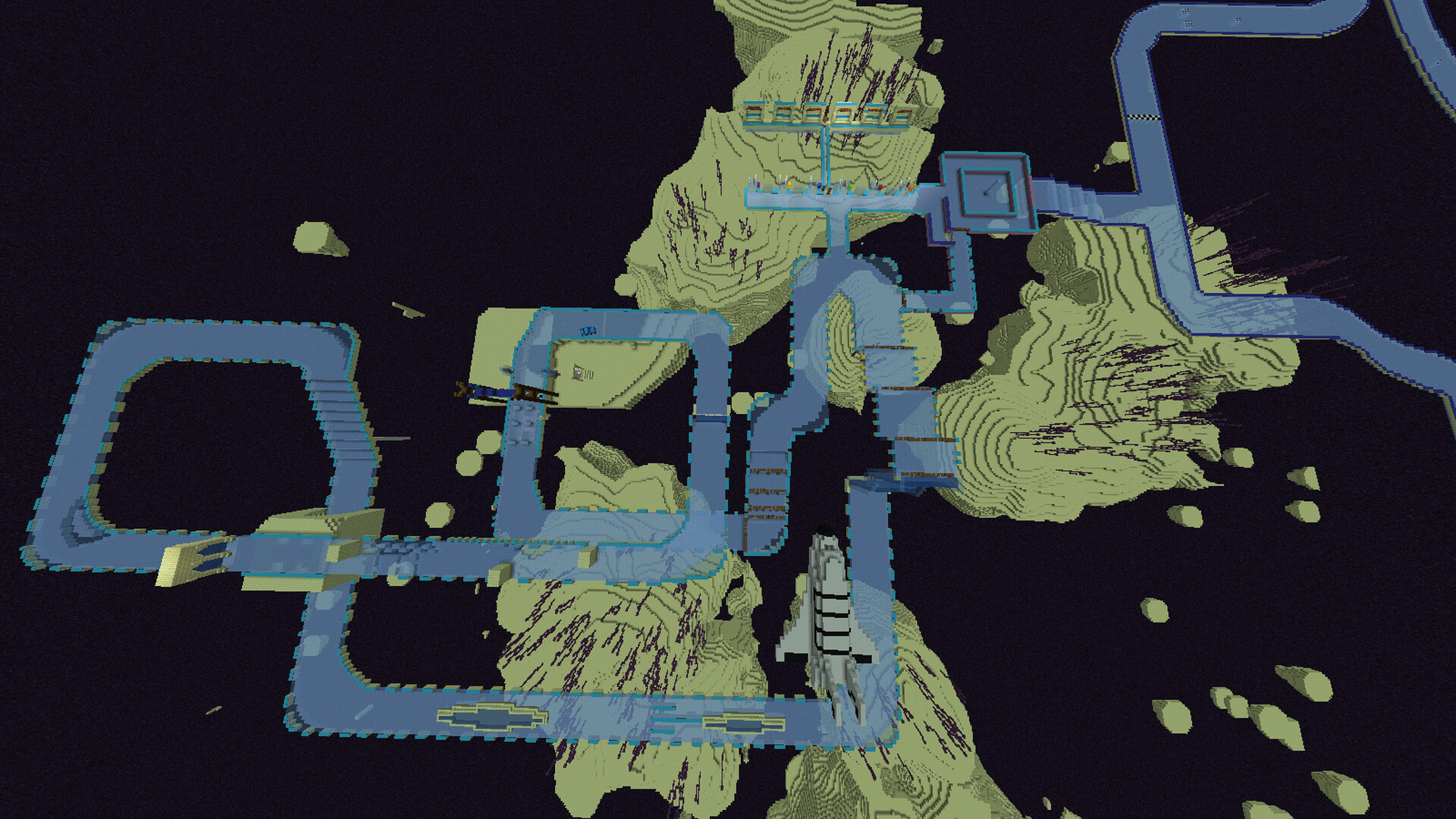 Ice racing track 3 in 1 Minecraft Map