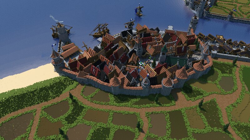 The port city / La ville portuaire Minecraft Map