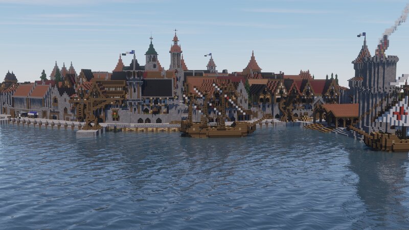 The port city / La ville portuaire Minecraft Map