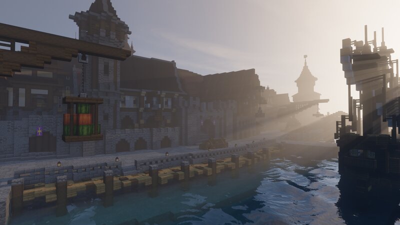 The port city / La ville portuaire Minecraft Map