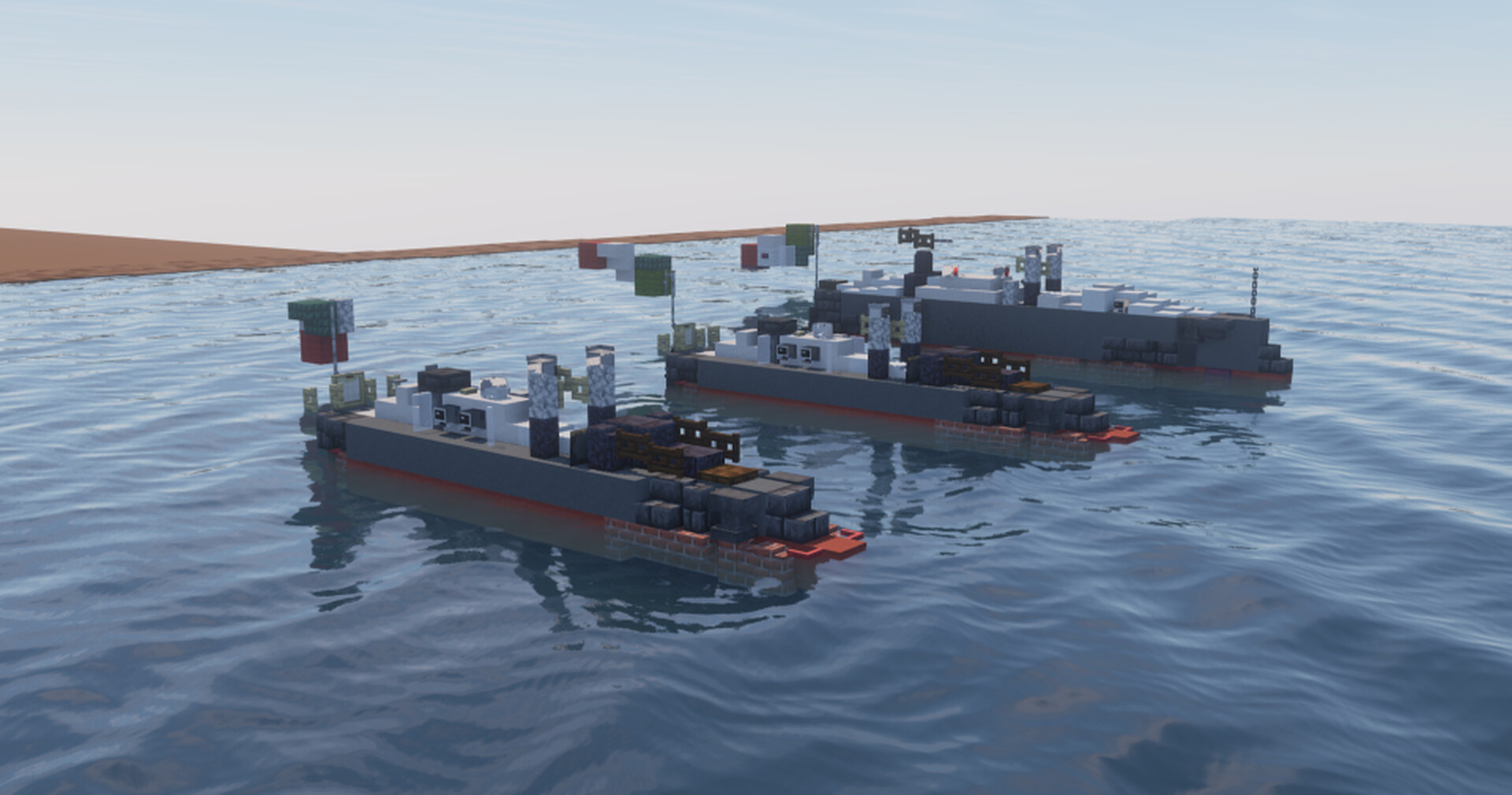 3 Italian Torpedo Boats Minecraft Map