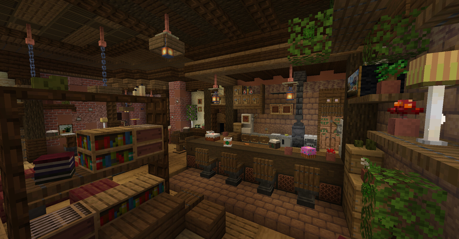 The Corner (Cafe) | Decoration ☕ Minecraft Map